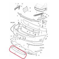 China For Bentley Flying Spur Continental GT 2009-2012 Car Rear Bumper Aerofoil Back Bumper Diffuser OEM 3W5807100 for sale