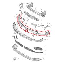 China For Bentley Bentayga 2016-2019 Car Front Bumper Part Front Bumper Upper Section OEM 36A807437 for sale