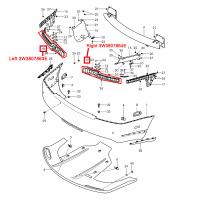 China For Bentley Continental GT GTC 2012-2018 Right Rear Bumper Mounting Bracket Support Reinforcements OEM 3W3807864E for sale
