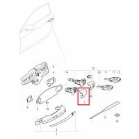 China For Bentley Continental Flying Spur 2004-2017 ABS Plastic Door Handle Cover OEM 3W0837875 3W0837875A for sale