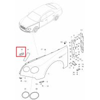 China For Bentley Flying Spur 2013-2016 Auto Parts Side Light Bracket OEM 4W0821115B 4W0821116B for sale