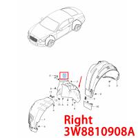 China For Bentley Continental GT 2012-2017 Front Right Rear Section Fender Liner OEM 3W8810908A for sale