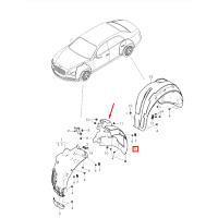 China For Bentley Flying Spur 2014-2019 Front Rear Section Fender Liner OEM 4W0810907D 4W0810908D for sale