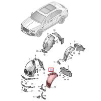 China For Bentley Bentayga Front Left Front Section Fender Liner OEM 36A821171B for sale