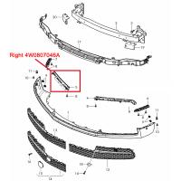 China For Bentley Flying Spur 2014-2018 Inner Right Fender Bracket Guide Profile OEM 4W0807046A for sale