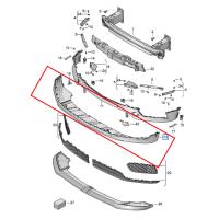 China For Bentley Bentayga 2016-2019 Front Bumper Lower Spoiler Cover (PP Material) OEM 36A807093 36A807093B for sale