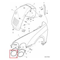 China For Bentley Continental Flying Spur 2005-2013 Right Inner Headlight Chrome-Plated Ring With Electroplated Trim OEM 3W5807768 for sale