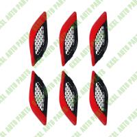 China For Maserati Quattroporte Red Left Right Side Fender Air Outlet Vent Cover Strip Kit OEM 670013529 670013530 for sale