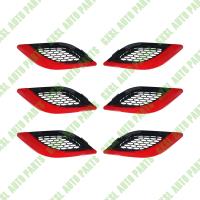 China For Maserati Quattroporte Red Left Right Side Fender Air Outlet Vent Cover Strip Kit OEM 670013529 670013530 for sale