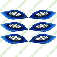 China For Maserati Quattroporte Blue Left Right Side Fender Air Outlet Vent Cover Strip Kit OEM 670013529 670013530 for sale