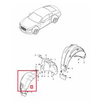 China For Bentley Continental GT 2012-2016 Car Left Front Fender Lining Inside Fender 3W8809957D 3W8809957E 3W8809957G for sale