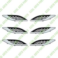 China For Maserati Ghibli Chrome Left Right Side Fender Air Outlet Vent Cover Strip Kit OEM 670029939 670029940 for sale