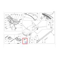 China For Maserati Ghibli Chrome Left Side Fender Air Outlet Vent Cover Strip OEM 670029940 for sale