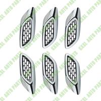 China For Maserati Levante Chrome Left Right Side Fender Air Outlet Vent Cover Strip Kit OEM 670065952 670065951 for sale