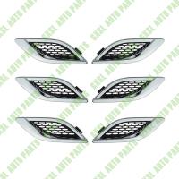 China For Maserati Quattroporte Chrome Left Right Side Fender Air Outlet Vent Cover Strip Kit OEM 670013529 670013530 for sale