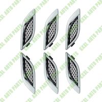 China For Maserati Quattroporte Chrome Left Right Side Fender Air Outlet Vent Cover Strip Kit OEM 670013529 670013530 for sale