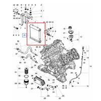 China For Bentley 4.0 Continental GT GTC Flying Spur Engine Oil Cooler OEM 3W0117021B for sale