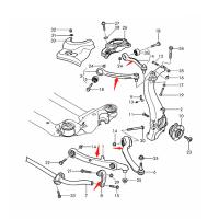 China For Bentley Continental Flying Spur Gt Gtc 2004-2019 1 Set Front Suspension Upper Lower Control Arm OEM 3W0407505 3W0407506 3W0407509 3W0407510 3W0407693 3W0407694 4E0407151J 3W0407151B 3W0411317B for sale