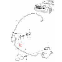 China For Bentley Continental GT GTC 2004-2012 Car Front Right Headlight Headlamp Spray Washer Jet Cap Cover OEM 3W8955102A for sale