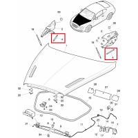 China For Bentley Continental SuperSports Front Hatchcover Support Machine Cover Strut Small OEM 3W0823359C for sale
