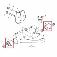 China For Bentley Mulsanne Upper Swing Arm Lower Suspension Swing Arm Rubber Sleeve Kit OEM 3Y0407171 3Y0407171A 3Y0407172 3Y0407172A 3Y0407181 3W0407181A 3Y0407200 3Y0407200A for sale