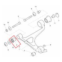 China For Bentley Mulsanne Upper Swing Arm Lower Suspension Swing Arm Rubber Sleeve OEM 3Y0407171 3Y0407171A for sale