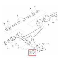 China For Bentley Mulsanne Upper Swing Arm Lower Suspension Swing Arm Rubber Sleeve OEM 3Y0407181 3W0407181A for sale