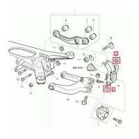 China For Bentley Continental GT GTC 2004-2016 For Control Arm Bushing Bonded Rubber Mounting OEM 3D0505171 for sale