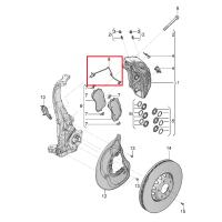 China For Bentley Bentayga Front & Rear Brake Pads Sensors OEM 4M0615121R 4M0615121S 4M0615121AB for sale