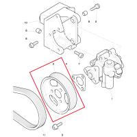 China For Bentley Continental Gt & Flying Spur Power Steering Pump Pulley OEM 07D145256E for sale
