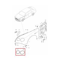 China For Bentley Flying Spur 2014-2019 Left New Headlight Plating Ring OEM 4W0807823A 4W0807833A for sale