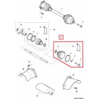 China For Bentley Continental Gt Gtc & Flying Spur Front Outer Cv Boot Kit OEM 3W0498203A 3W0498203B for sale
