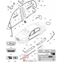 China For Bentley Continental Flying Spur Front Left & Right Fender Chrome Trim OEM 3W5853517E 3W5853518E for sale