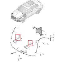 China For Bentley Bentayga Left & Right Headlight Washer Nozzle P/N OEM 36A955101A 36A955101B 36A955102A 36A955102B for sale