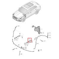 China For Bentley Bentayga Left Headlight Washer Nozzle P/N OEM 36A955101A 36A955101B for sale