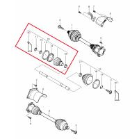 China For Bentley Continental Gt Gtc & Flying Spur Front Inner CV Boot Kit OEM 3W0498201 3W0498201A for sale