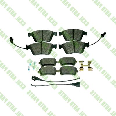 China For Bentley Continental Gt & Flying Spur Front & Rear Brake Pad Kit OEM 3W0698451J 3W0698151R 3D0698151 3D0698151A 3W0698151AA for sale