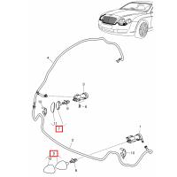China For Bentley Continental Gt Gtc 2006-2011 Front Left & Right Headlight Washer Cap Cover OEM 3W8955101A 3W8955102A for sale
