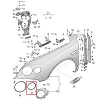 China For Bentley Bentayga Left Headlight Chrome Trim Ring - Small OEM 36A807823C for sale