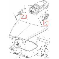 China For Bentley Continent Flying Spur Gt Gtc Front Short Hatch Support Shock Absorber Kit OEM 3W0823359B for sale