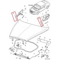 China For Bentley Continent Flying Spur Gt Gtc Front Long Hatch Support Shock Absorber Kit OEM 3W0823475B for sale