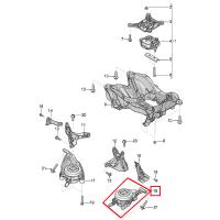 China For Bentley Bentayga 2015+ Transmission Mounting Left Side P/N OEM 4M0399201L for sale