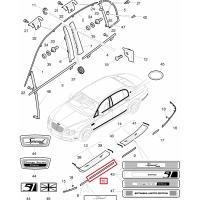 China For Bentley Continent Flying Spur Front Left or Right Door Chrome Trim OEM 3W5853072F 3W5853071F for sale