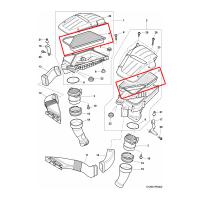 China For Bentley Continental Gt & Gtc & Flying Spur W12 Engine Air filter OEM 3W0129620C 3W0129620B for sale