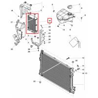 China For Bentley Continental GT GTC & Flying Spur Radiator Auxiliary Water Tank Air Cooler OEM 3W0122205 for sale