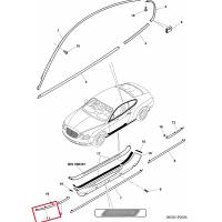 China For Bentley Continental Gt & Gtc Front Left Bumper Chrome Trim OEM 3W0807811 for sale