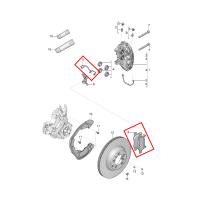 China For Bentley Continental Gt Gtc Flying Spur Rear Brake Pads & Sensors Kit OEM 971698451B 971698451P 7PP907637A for sale
