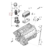 China For Bentley New Continental GT New Flying Spur Bentayga Oil Filter Housing (ABS) OEM 06M115401L for sale