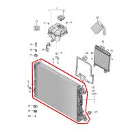 China For Bentley Bentayga 4.0T Auto Engine Parts Radiator OEM 4M0121251M 4M0121251N for sale