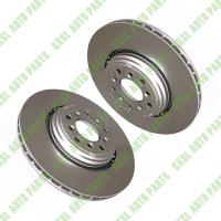 China For Bentley Arnage Azure & Brooklands Rear Brake Rotors Set x 2 OEM PC115014PB for sale